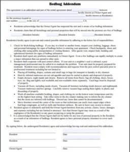 Bed Bug Addendum: What Does This Document Entail? | Pestclue